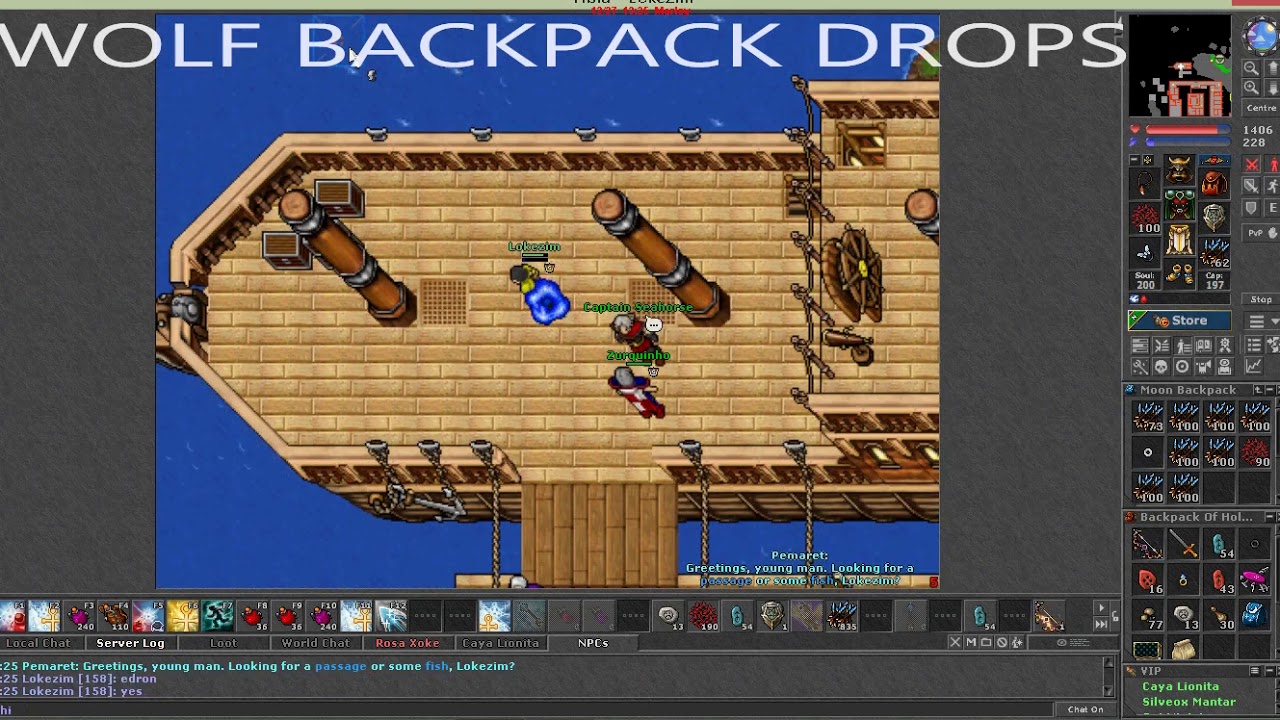 HOW GET UR OWN WOLF BACKPACK (DROPANDO WOLF BACKPACKS) BONUS PARCHMENT AND A GUERRA DOS NOOB ...