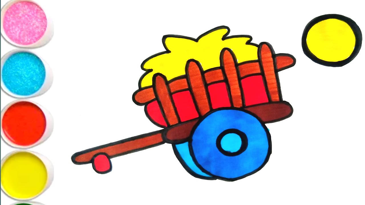 Bullock Cart | Draw Bullock Cart | How to Draw Bullock Cart | Bullock ...