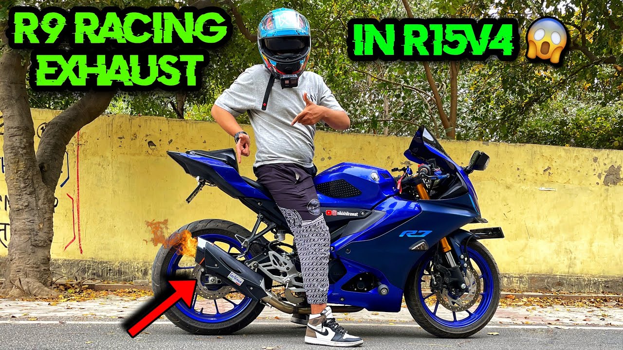 Finally Installing Full System R9 Exhaust On My R15v4😱 - YouTube