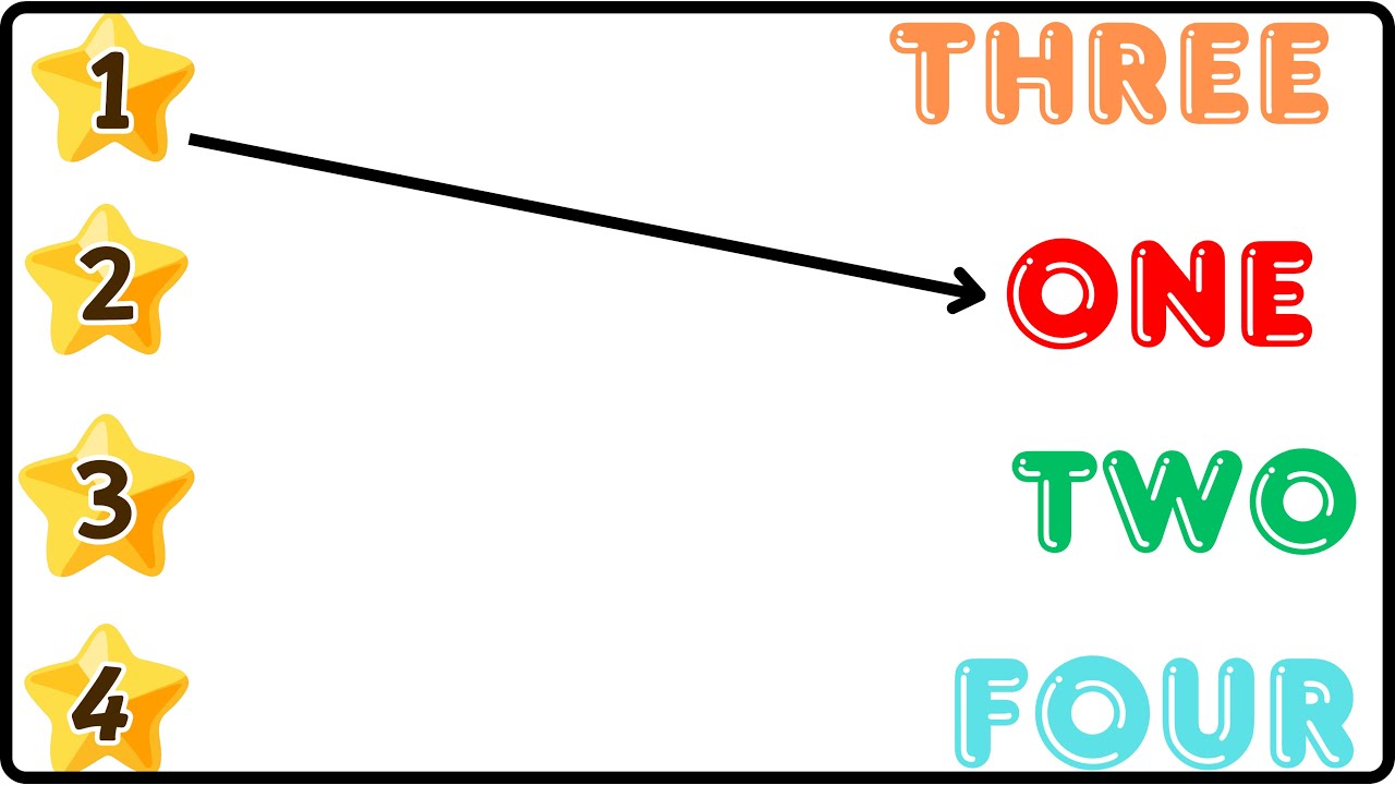 123 match the numbers | lkg ukg math worksheet | Learn 123 numbers for ...