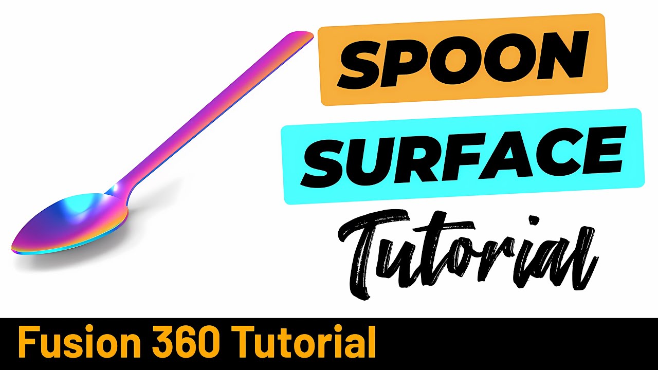 Fusion 360 surface modeling - Spoon - YouTube