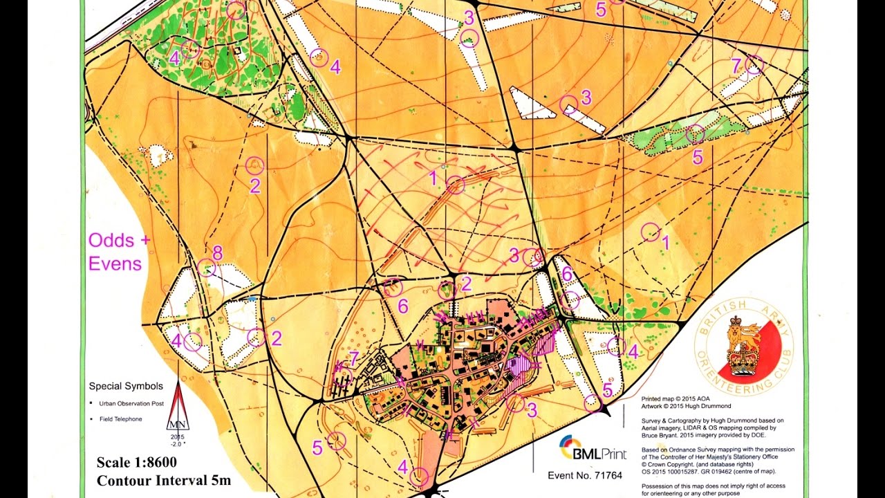 SARUM Score Orienteering event, Copehill Down, Wiltshire 1 January 2017 ...