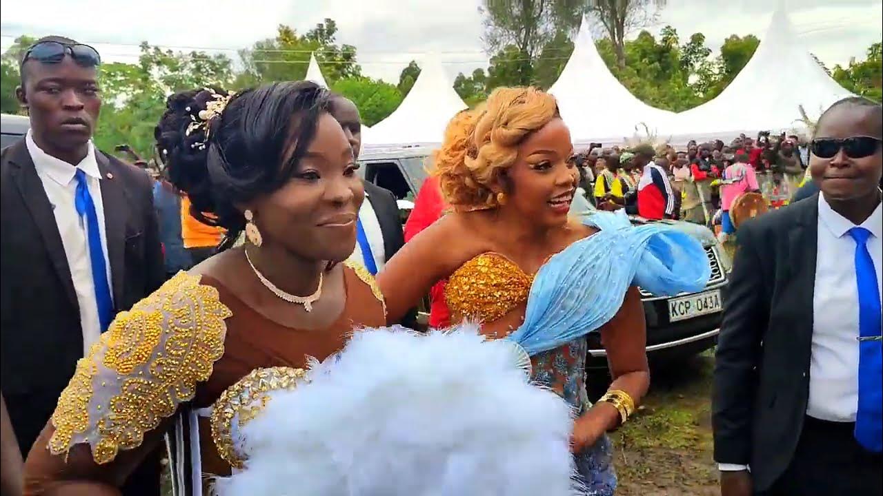PRINCE INDAH'S WIFE WINNIE & MUENI BOLO GRAND ARRIVAL MATCHING OUTFITS - YouTube