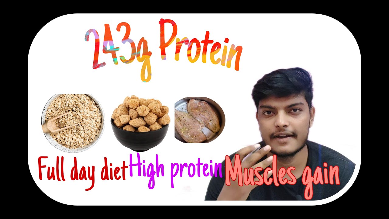 High protein diet plan | 200+g protein per day - YouTube
