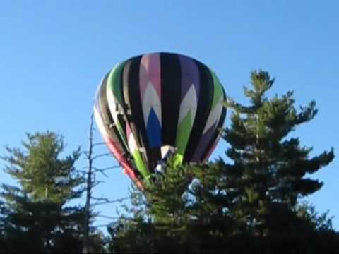 Hot Air Balloon Collides With Tree - YouTube