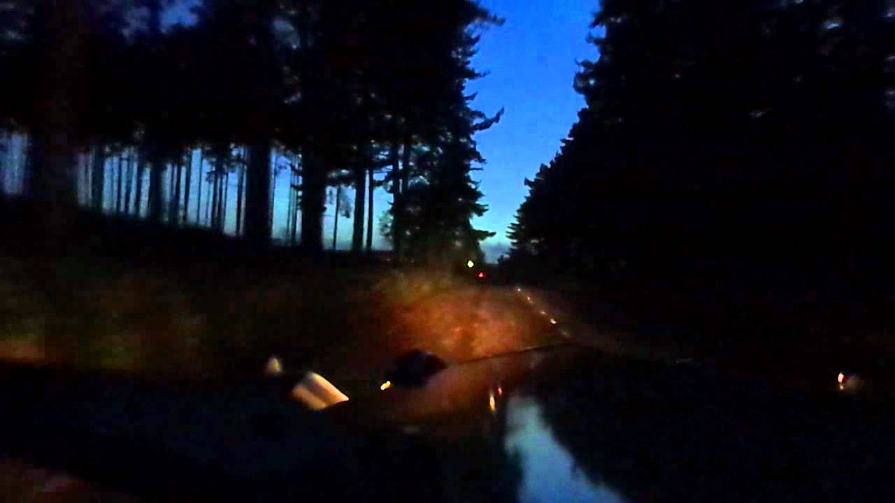 Marlin Roadster around TRL Crowthorne track at night loud - YouTube