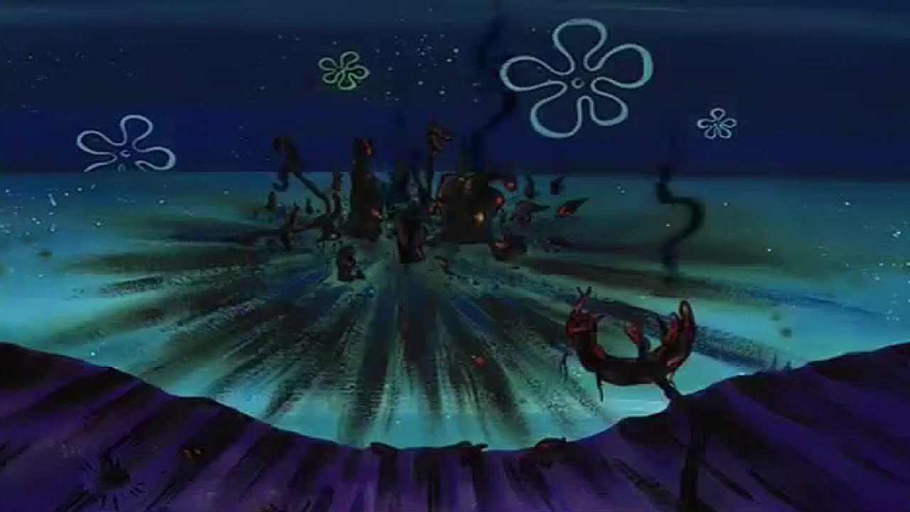 Squidward Falls Down The Stairs (Explosion) - YouTube