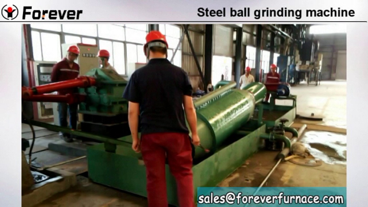steel ball grinding machine - YouTube