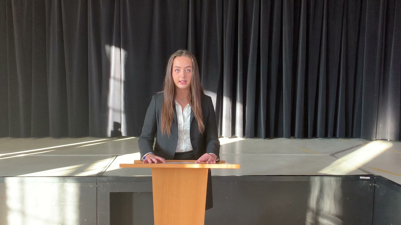 Head Student Speech 2021 - YouTube