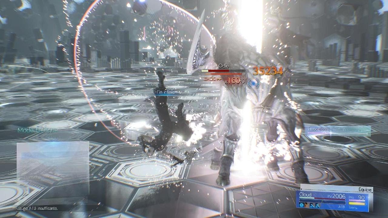 FF7-2 Odin in 51s in Solo (Hard Difficulty, Maximum Power Odin) - YouTube