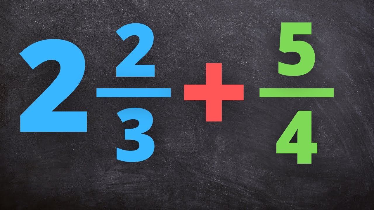 How To Add A Mixed Number With An Improper Fraction YouTube