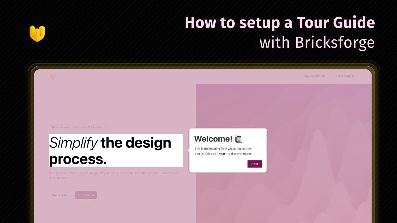 HOW TO [10] Setup a Tour Guide with Bricksforge - YouTube