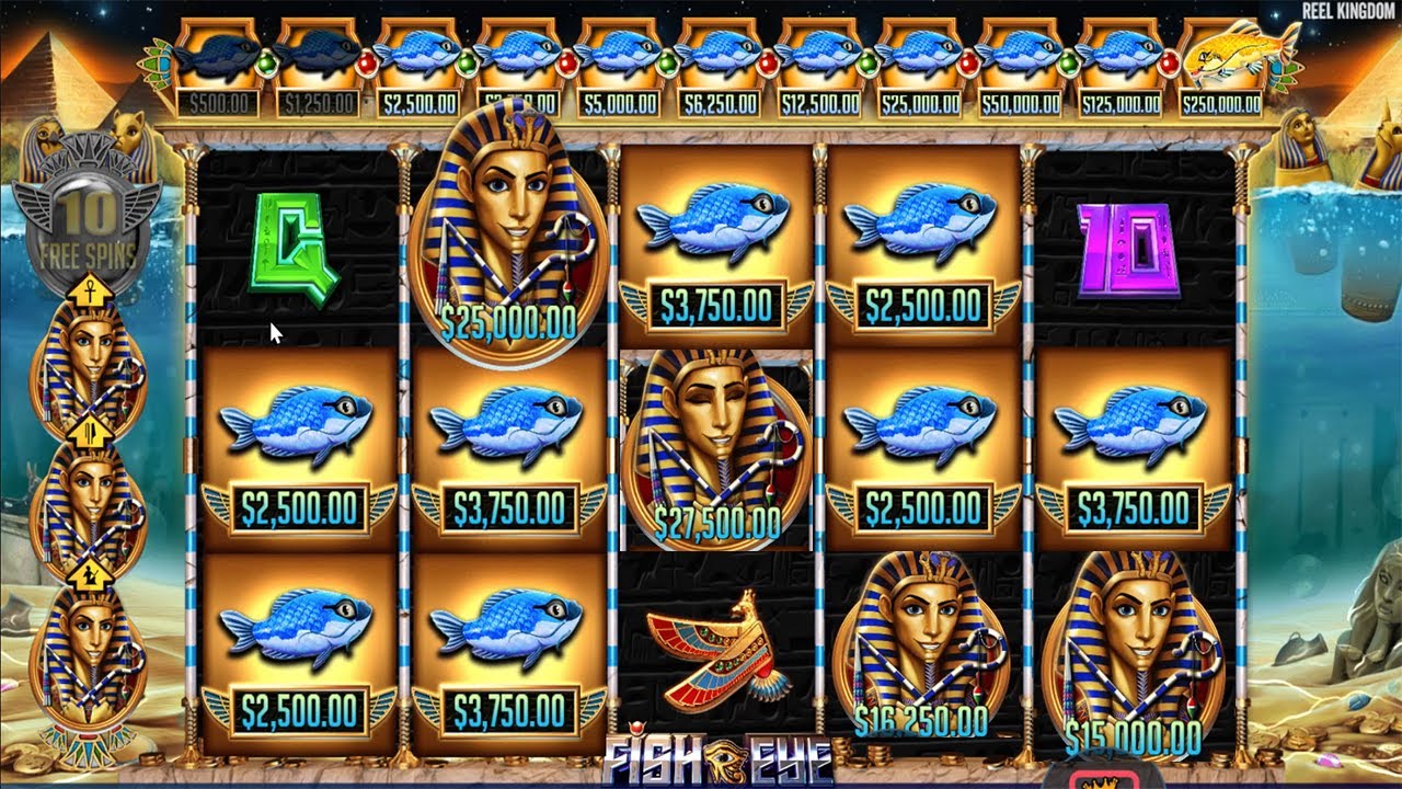 FISH EYE - BRAND NEW SLOT BONUS BUY - BIG CASINO WIN - 4 SCATTERS - YouTube