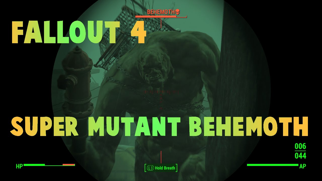 Fallout 4 Super Mutant Behemoth Suffolk County Charter - YouTube
