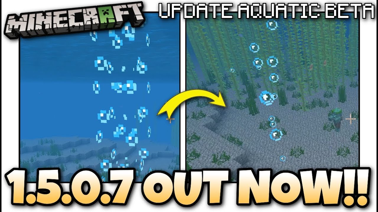 Minecraft - 1.5.0.7 BETA OUT NOW ! BUBBLES ! Update Aquatic / Change ...