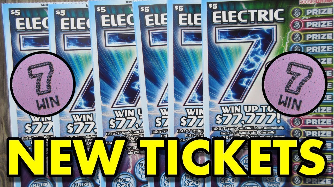 WINS!! NEW "ELECTRIC 7s" LOTTERY TICKET SCRATCH OFF!! - YouTube