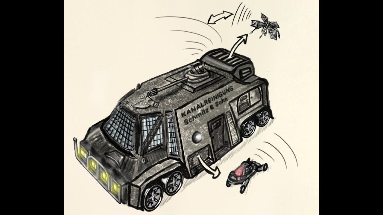 #conceptcar For A Cyberpunk Swat Team #shadowrun #cyberpunk #timelapse ...