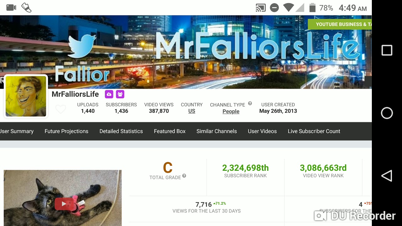 My SocialBlade Stats - YouTube