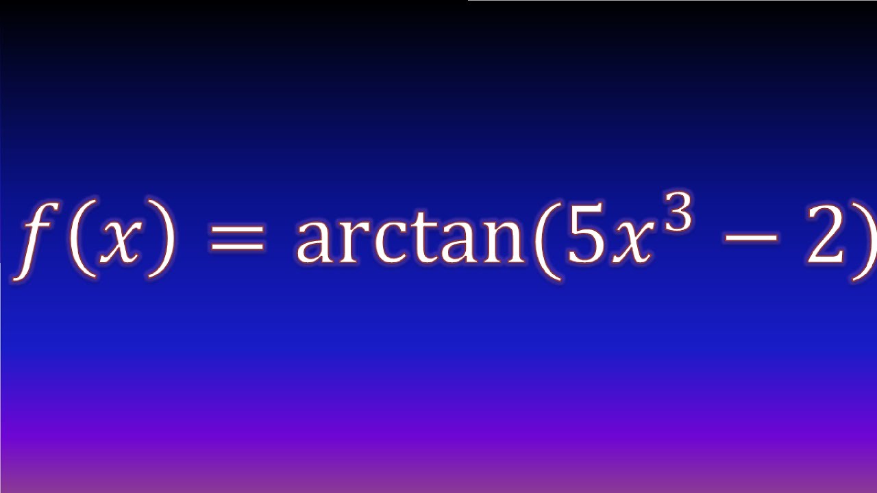 Derivada De Arctan REGLAS DE DERIVADAS