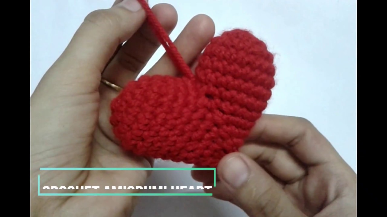 How To Make Crochet Amigurumi Heart Heart Love Youtube