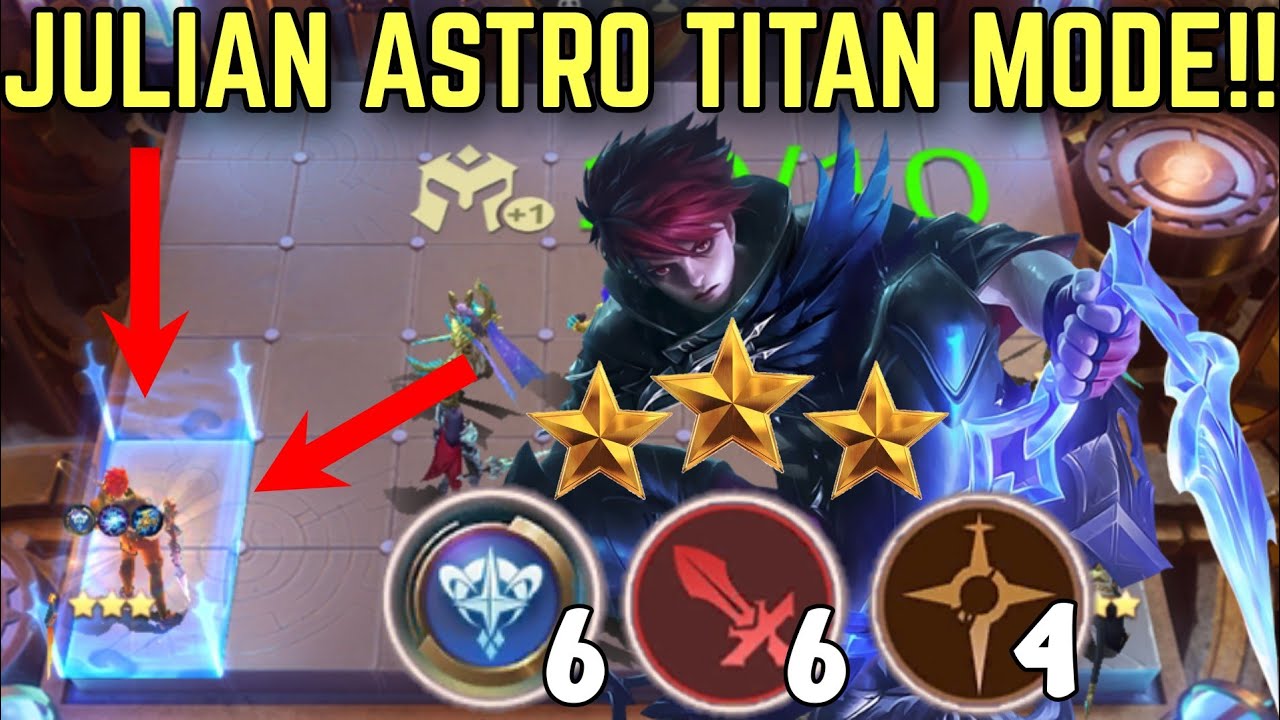 HYPER JULIAN ASTRO TITAN MODE !! COMBO NO COUNTER!! combo magic chess ...