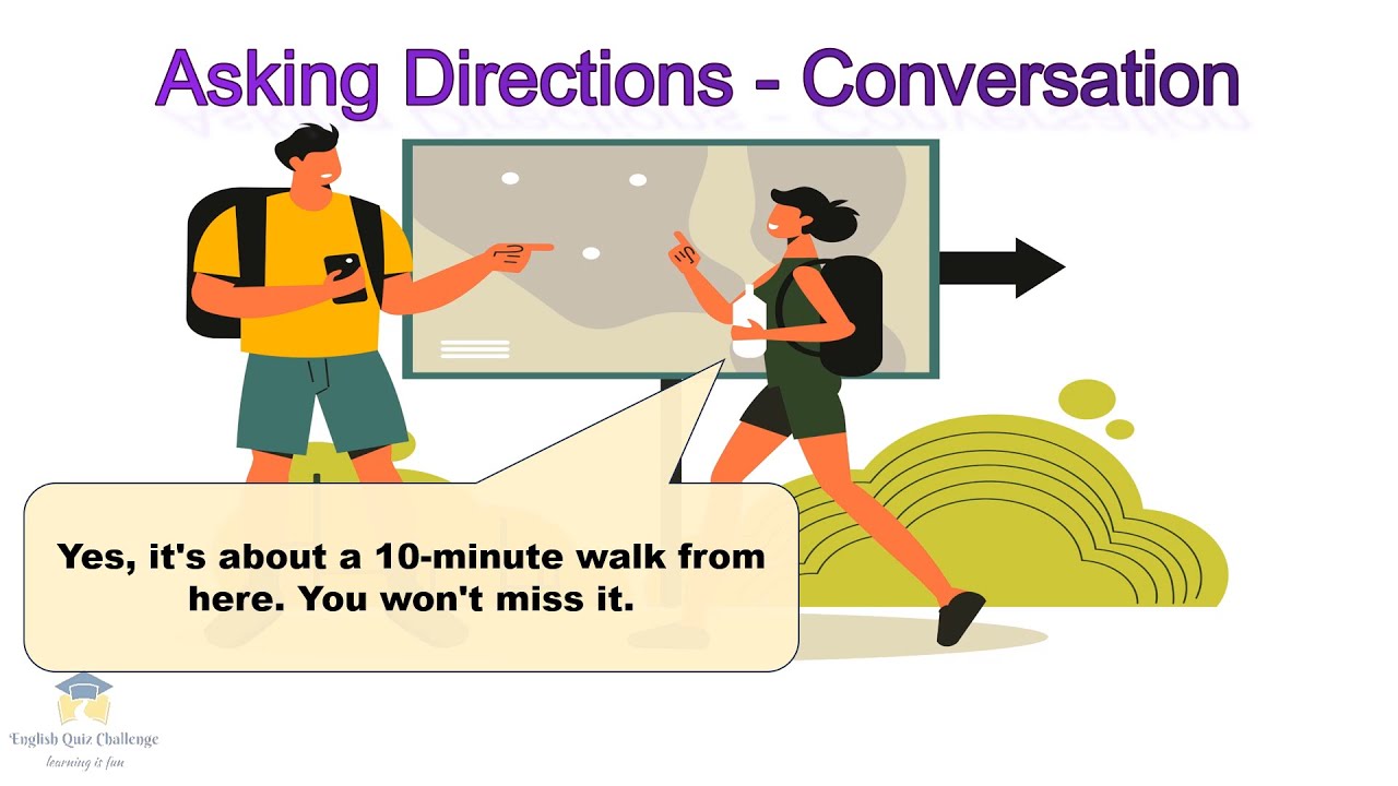 English Conversation Practice | Asking Directions | Speaking and ...
