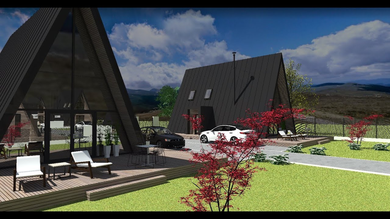 Complex 12 case de vacanta tip a frame - Brasov - proiectare si concept ...