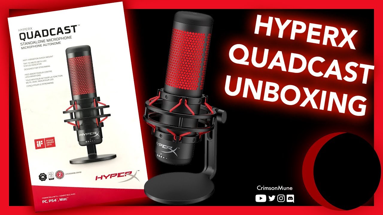 HyperX Quadcast Unboxing - YouTube