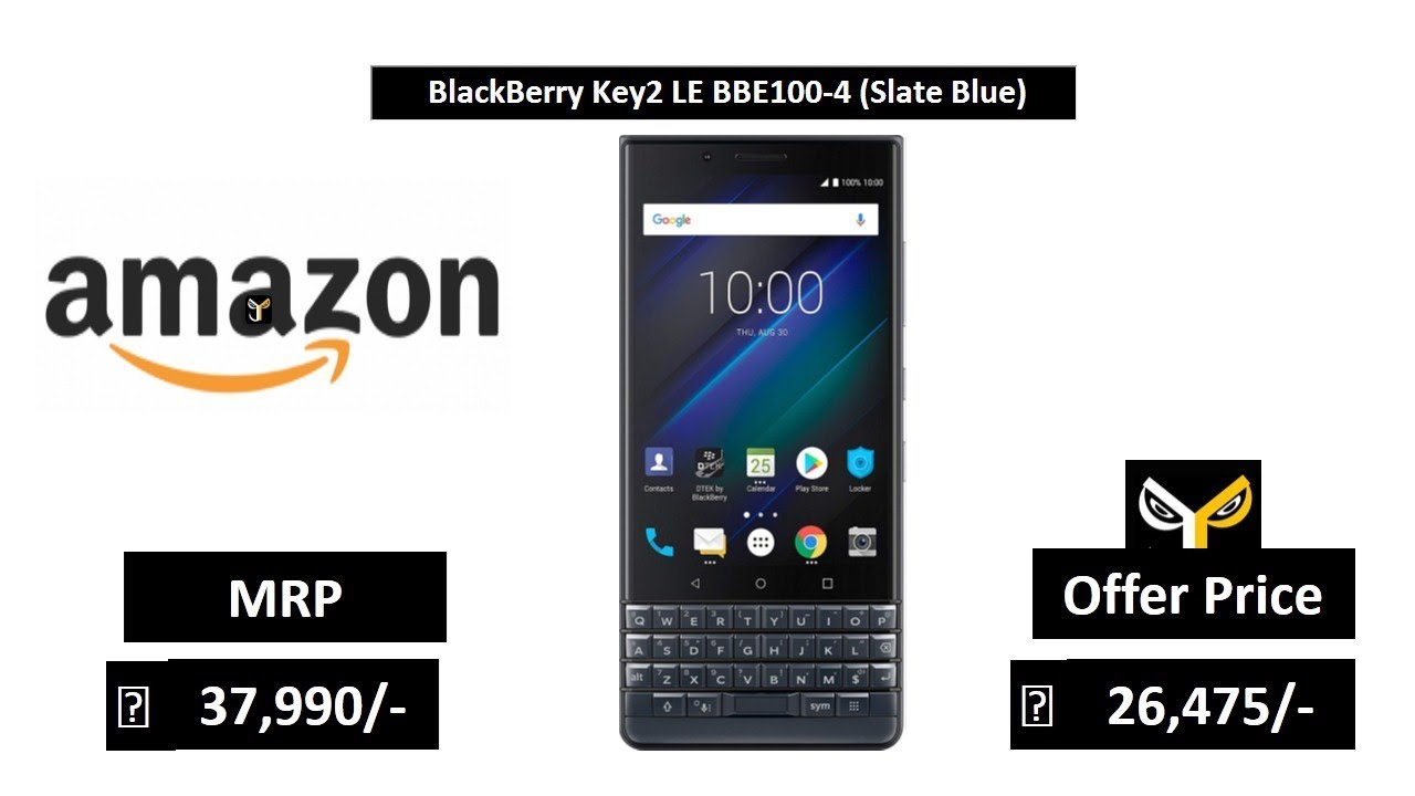 BlackBerry Key2 LE BBE100-4 (Slate Blue) - YouTube