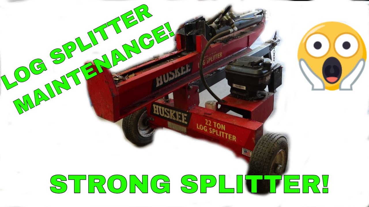 Huskee 22 Ton Log Splitter Oil And Hydraulic Filter Maintenance YouTube