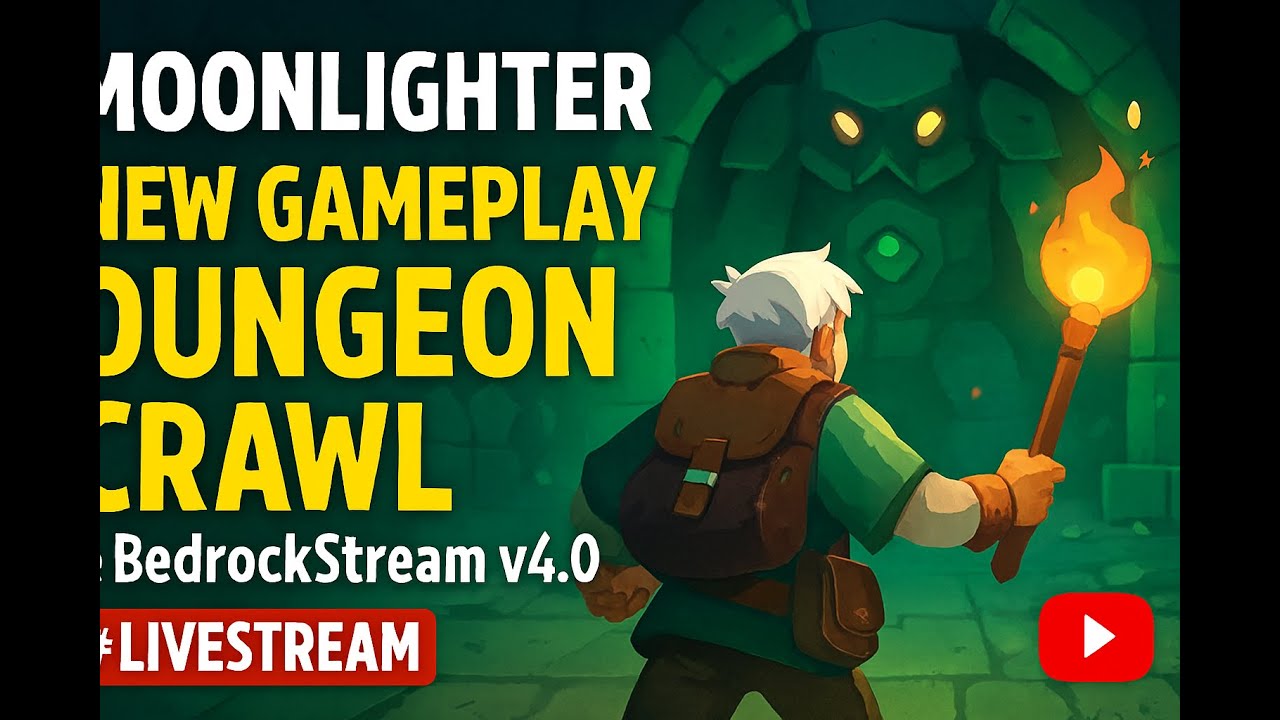 Moonlighter New Gameplay Dungeon Craw w\ BedrockStream v4.0 #Livestream ...