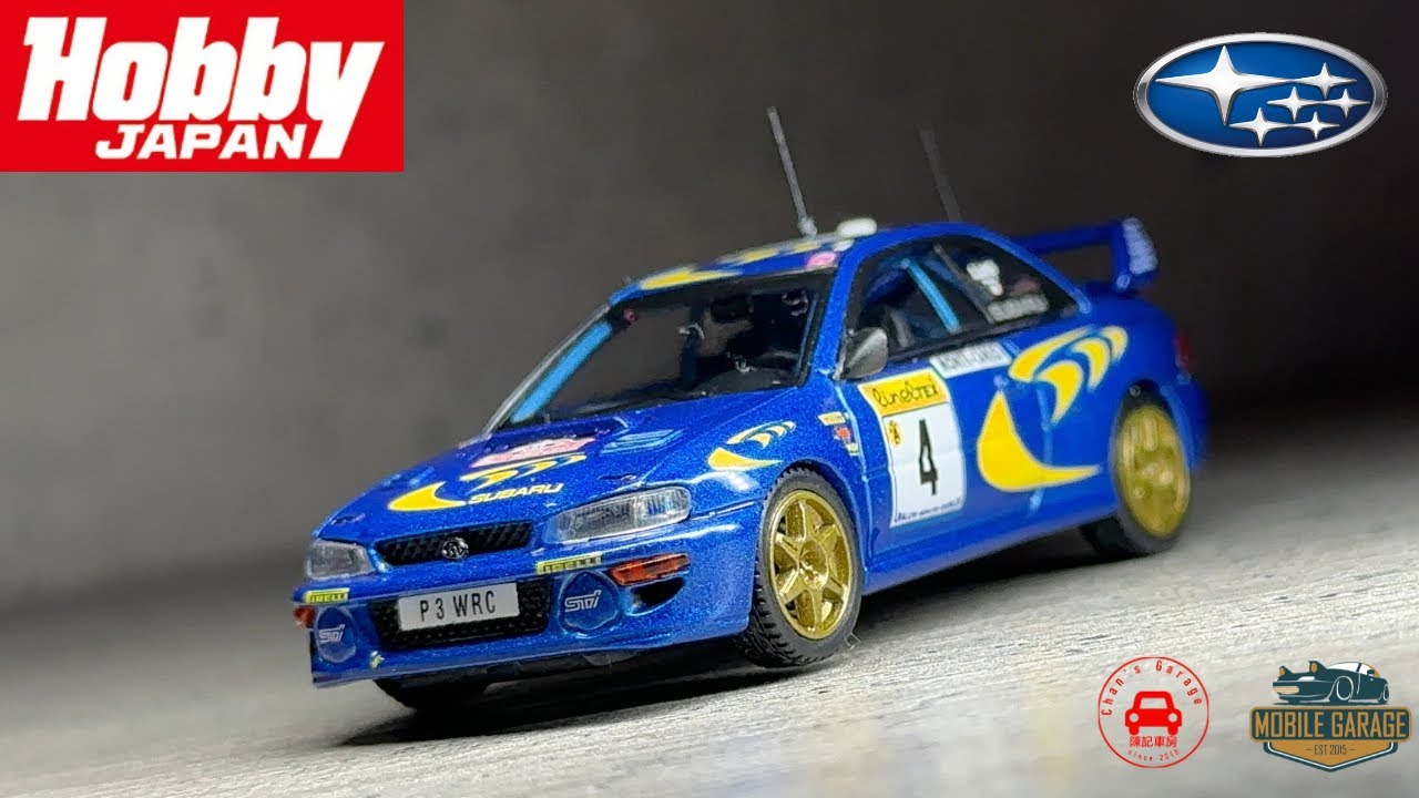 1/64 Hobby Japan SUBARU IMPREZA WRC 1997 Monte Carlo GC8 掃把佬 - YouTube