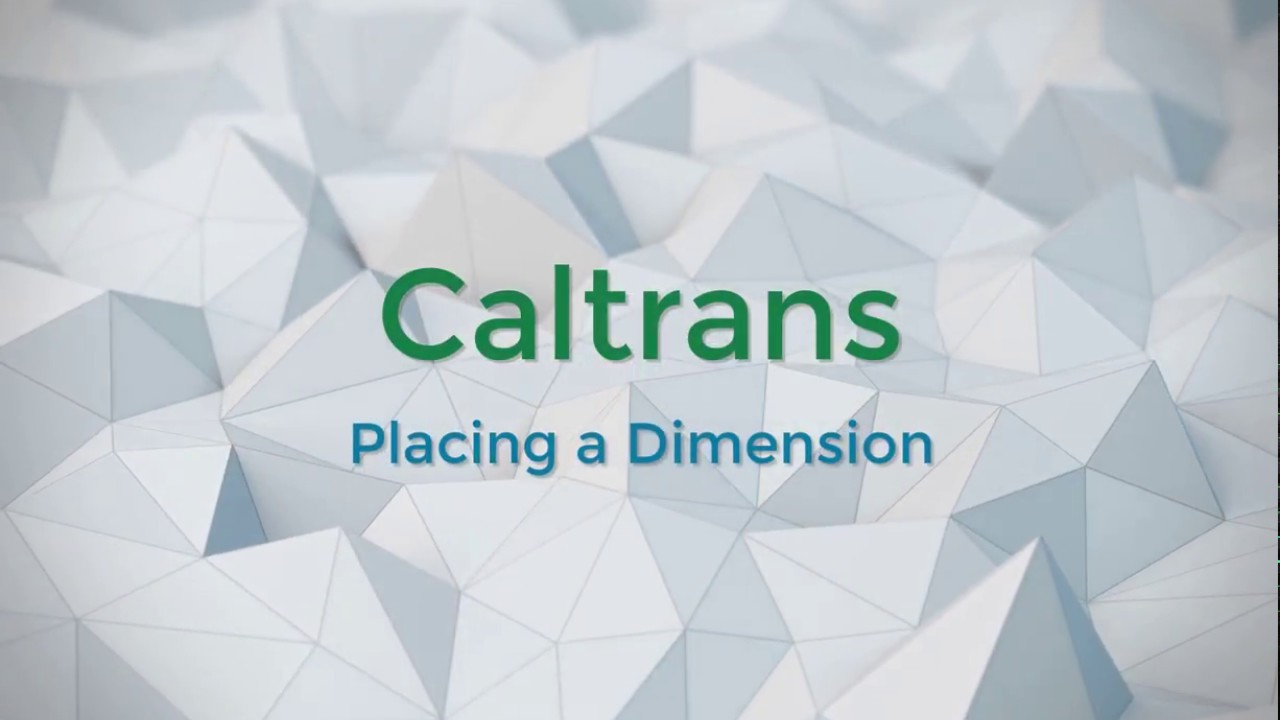Placing Dimensions - Introduction - YouTube