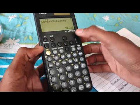 scientific calculator fx-991CW funtions and basic calculations. - YouTube