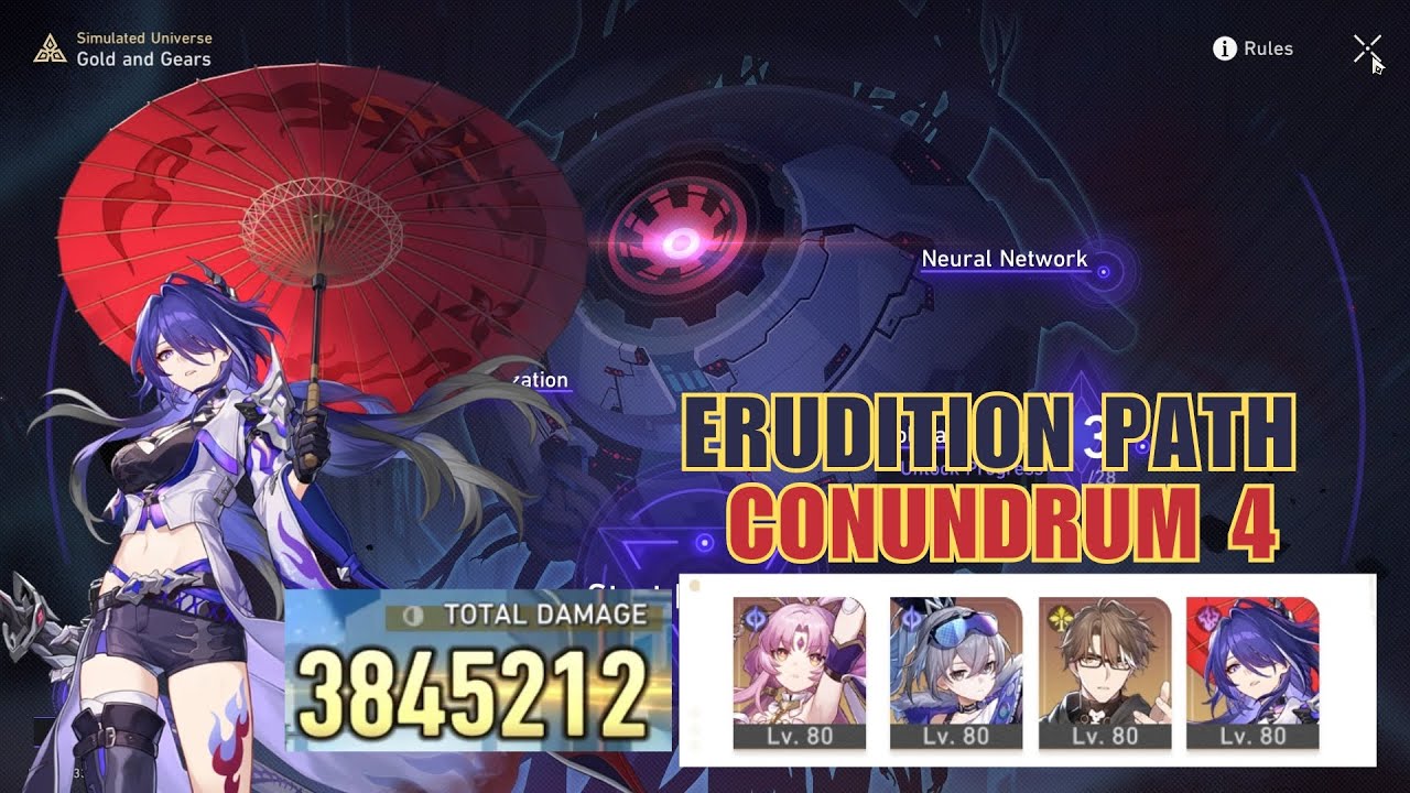 ACHERON ERUDITION PATH - Conundrum 4 First Clear | Honkai: Star Rail ...