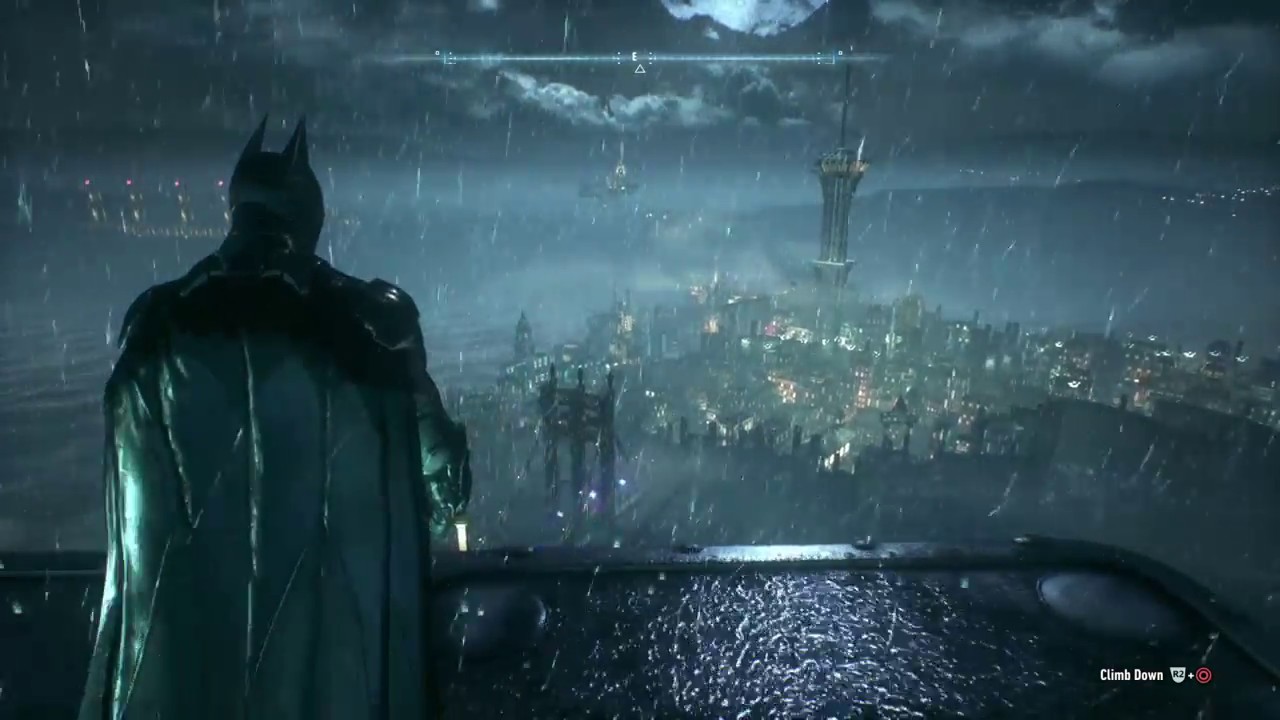 Arkham Knight - See Arkham City From Wayne Tower - YouTube
