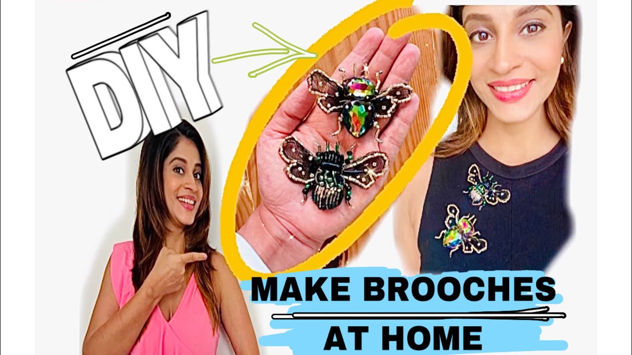 Make BROOCHES at home| EASY | DIY. #diy #art #fashion #handmade - YouTube