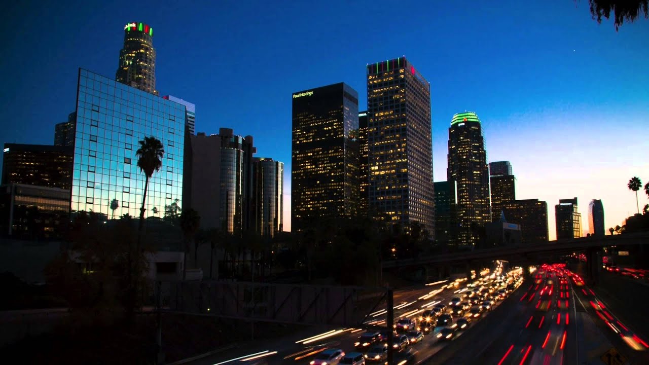 Los Angeles Rush Hour Traffic at Sunset Timelapse - Stock Video - YouTube
