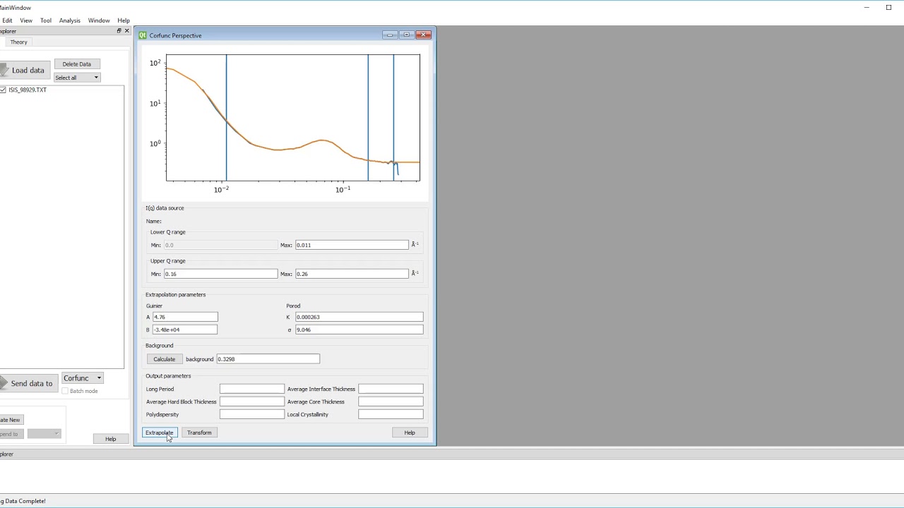 Using The Correlation Function Analysis Perspective In Sasview Youtube