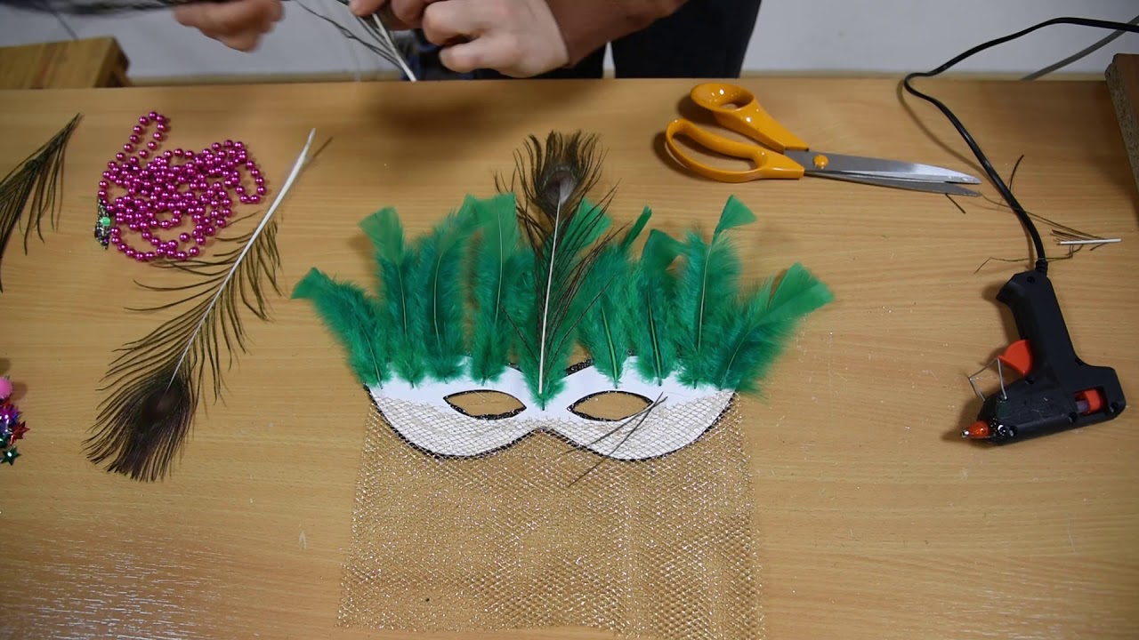 Zrób to sam: maski karnawałowe - część 1 - YouTube