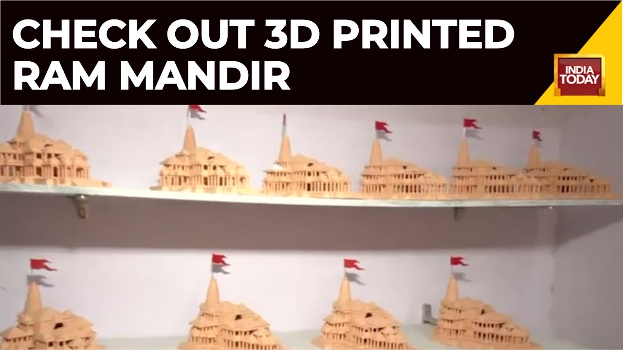3D Printed Ram Mandir Miniature Hits Markets Ahead Of The Temple's ...