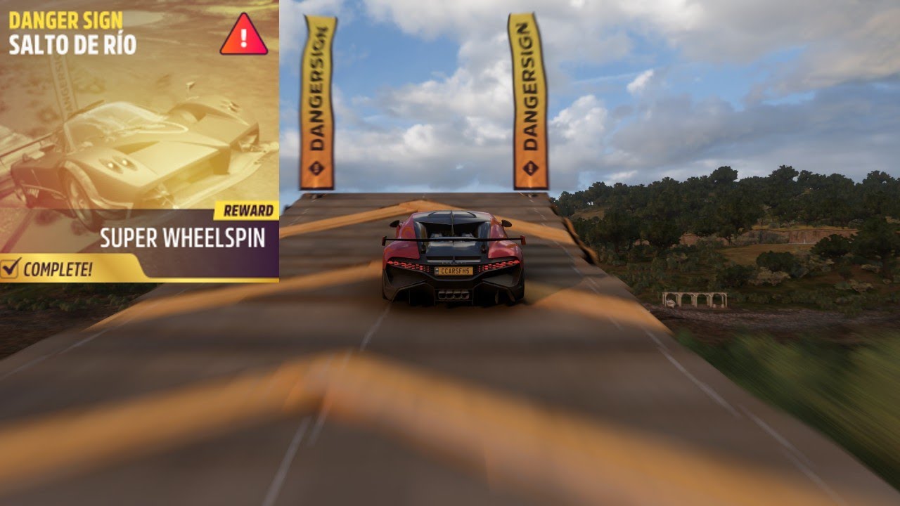How To Complete The Salto The Rio Danger Sign In Forza Horizon 5 - YouTube