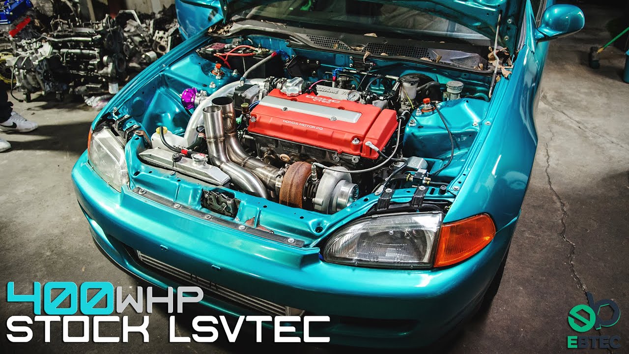 400whp Stock LSVTEC EG Civic | Dyno Tune | EBTEC - YouTube