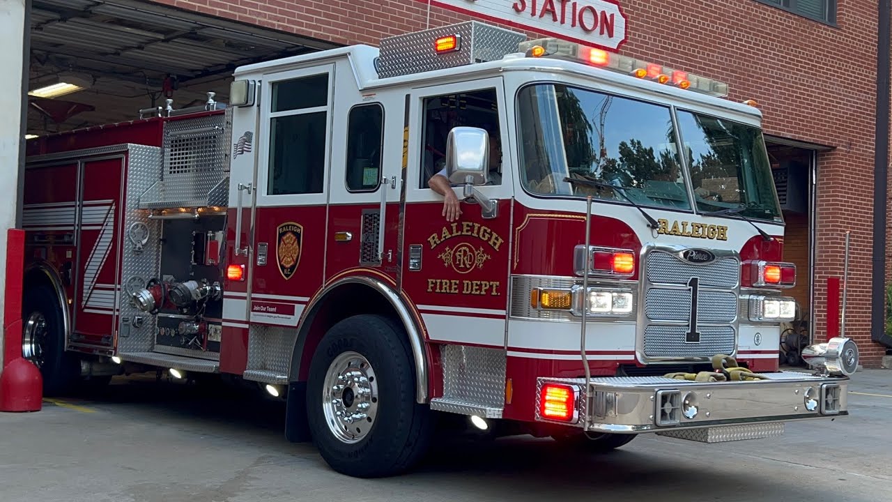 Raleigh Engine 1 Responding 8-9-25 - YouTube