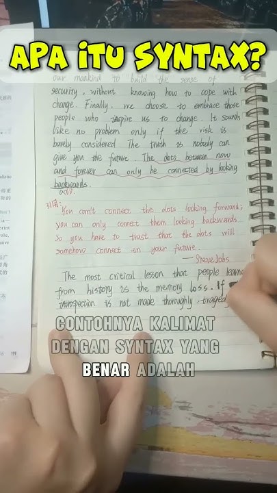 Syntax: Cara Kata-Kata Disusun Dalam Sebuah Kalimat #artisyntax - YouTube