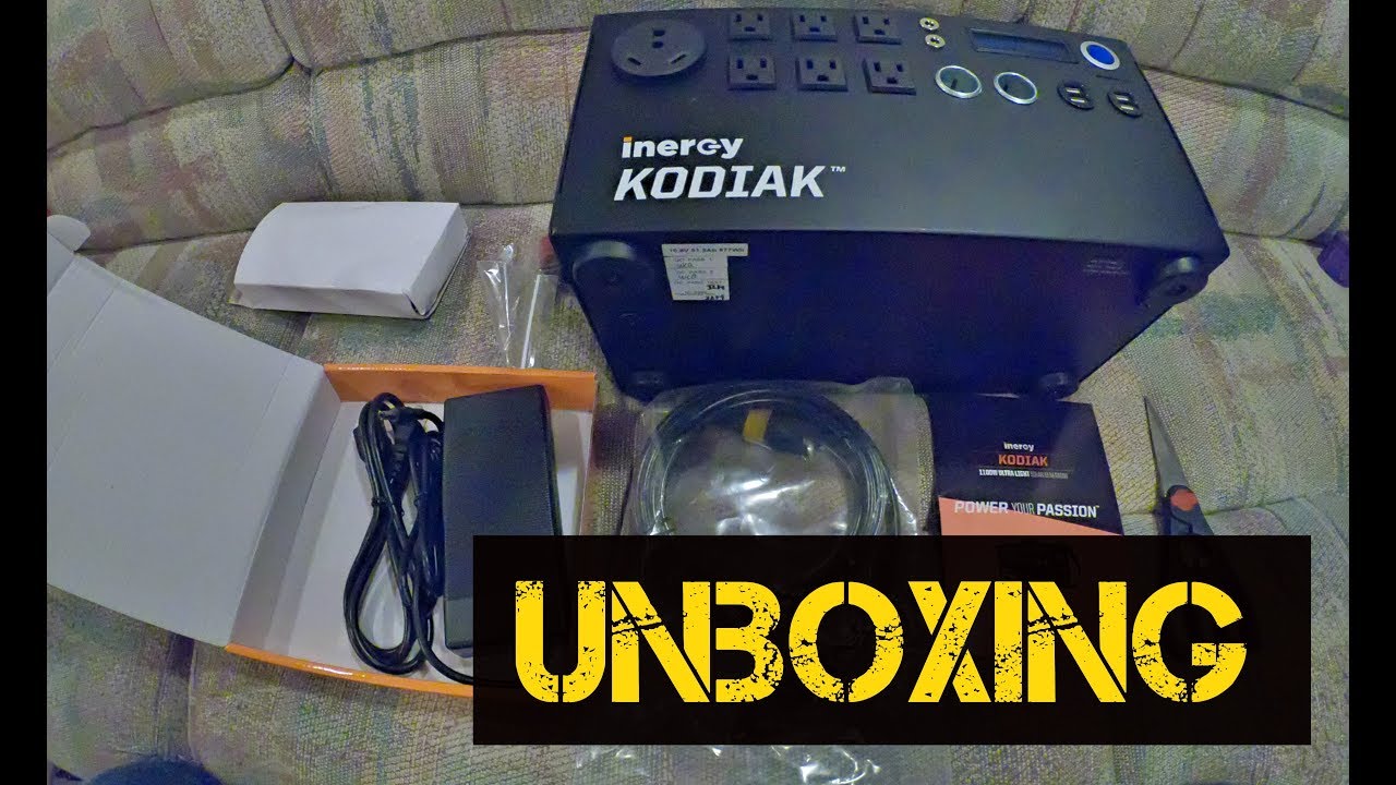Inergy Solar Kodiak Lithium Ion Power Generator Unboxing - YouTube