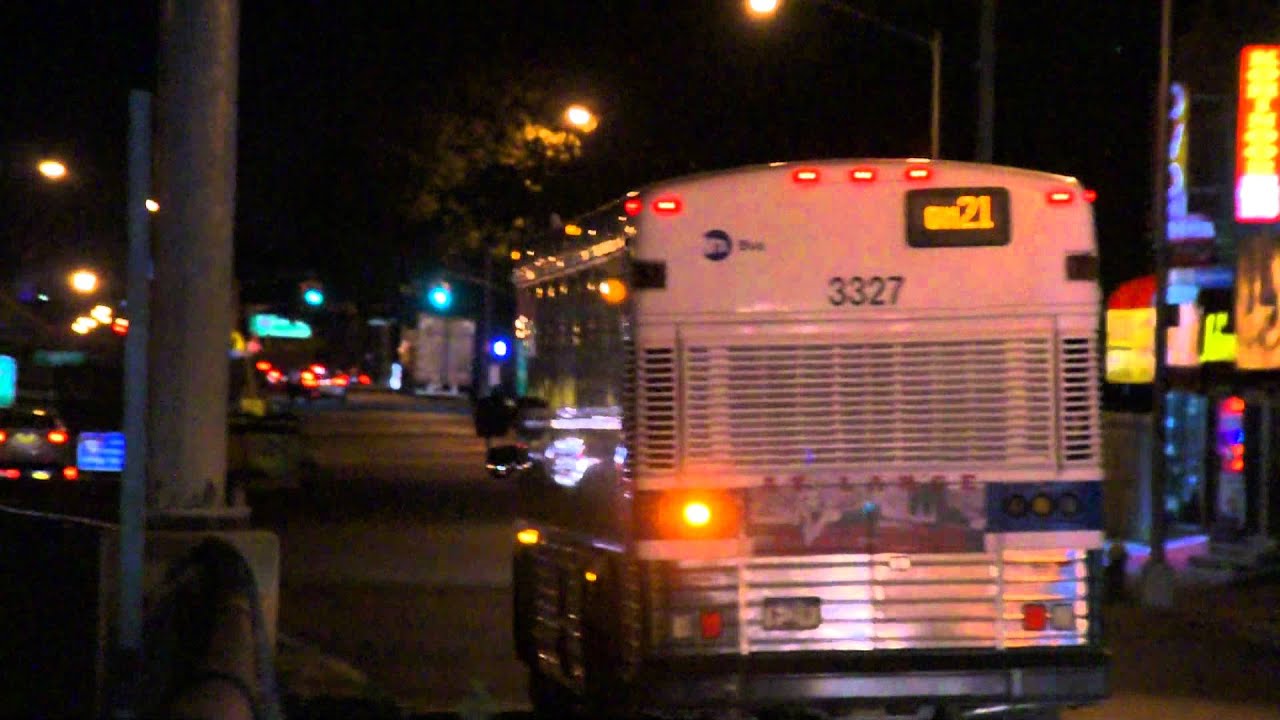 MTA Bus : MCI D4500CL 3327 On The QM21 @ Atlantic Avenue & Van Wyck ...