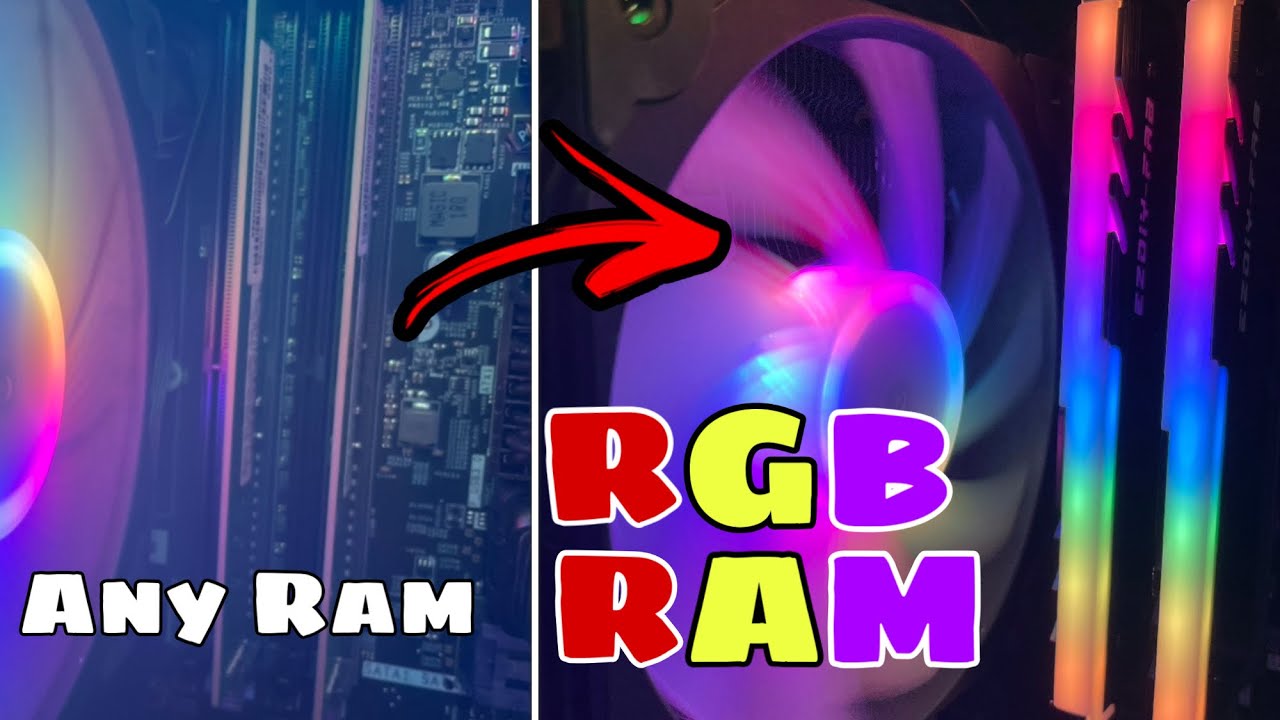 How To Turn ANY RAM Into *RGB RAM* For $20! (EZDIY-Fab RGB Ram cover ...