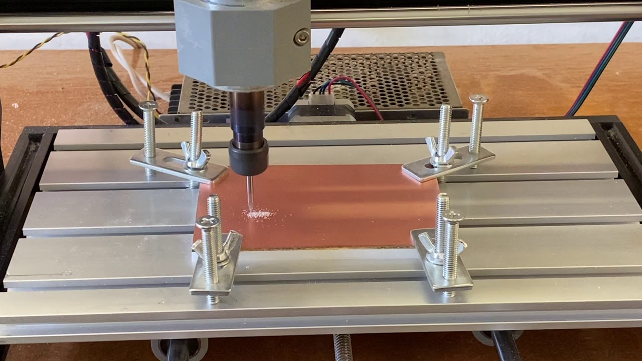 Fabricación de tarjeta electrónica (PCB) con la CNC router 3018Pro ...