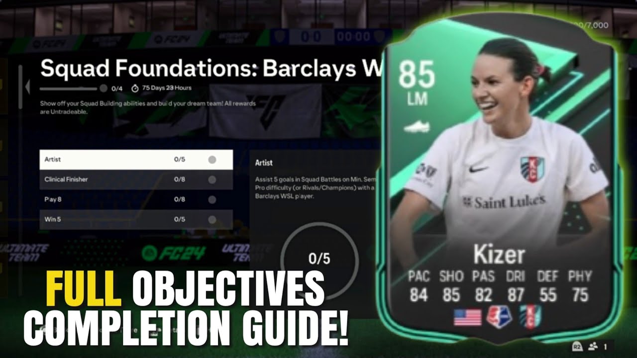 How To Complete SQUAD FOUNDATIONS: BARCLAYS WSL | FC 24 Ultimate Team! - YouTube